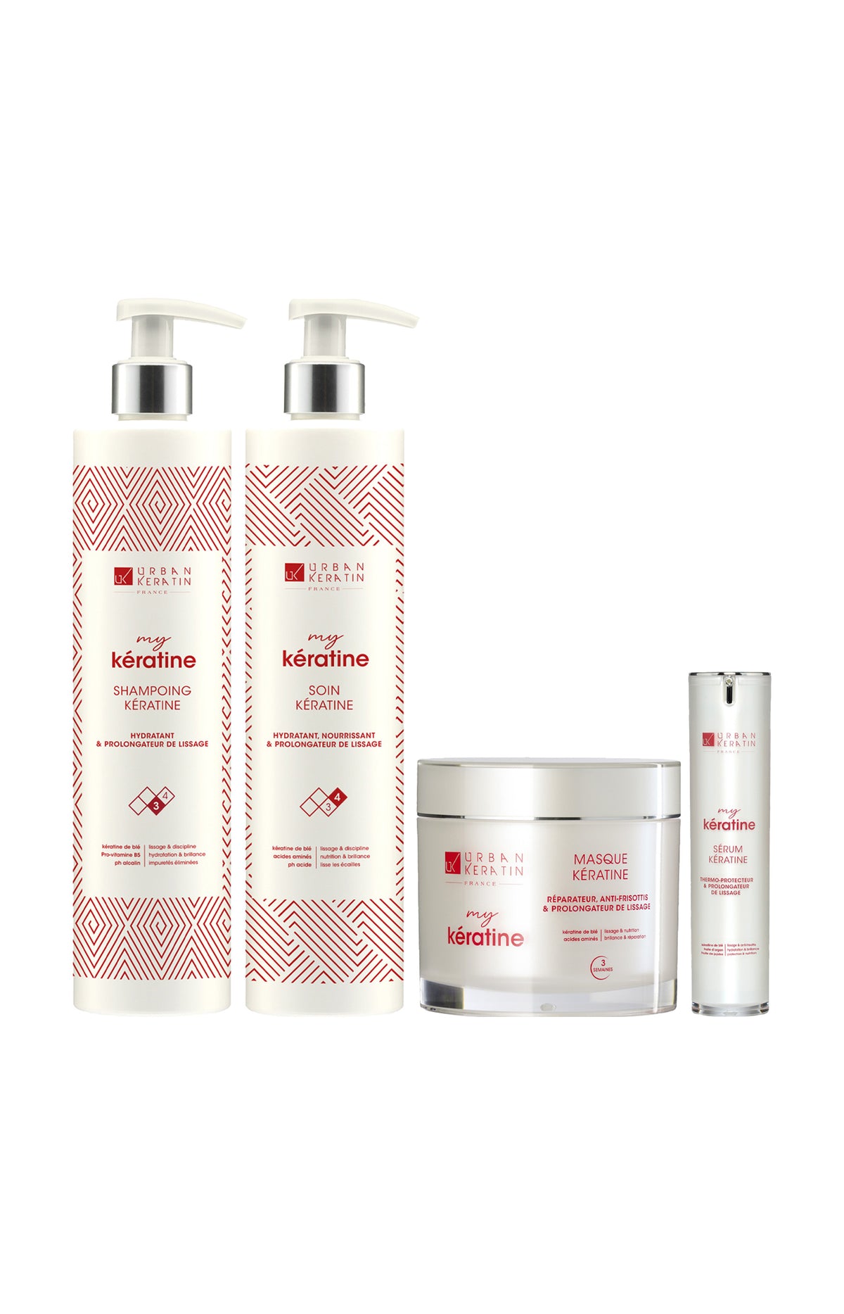 Kit complet - Kératine - Traitement intensif - Urban Keratin - Beauté ...