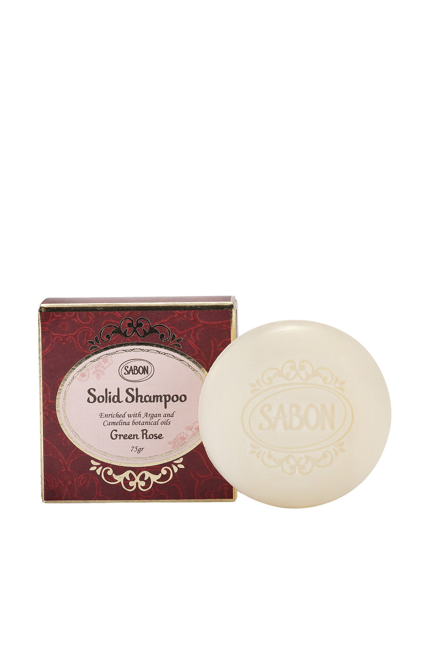 Shampoing Solide - Rose verte – 80 g - Sabon - Beauté Privée