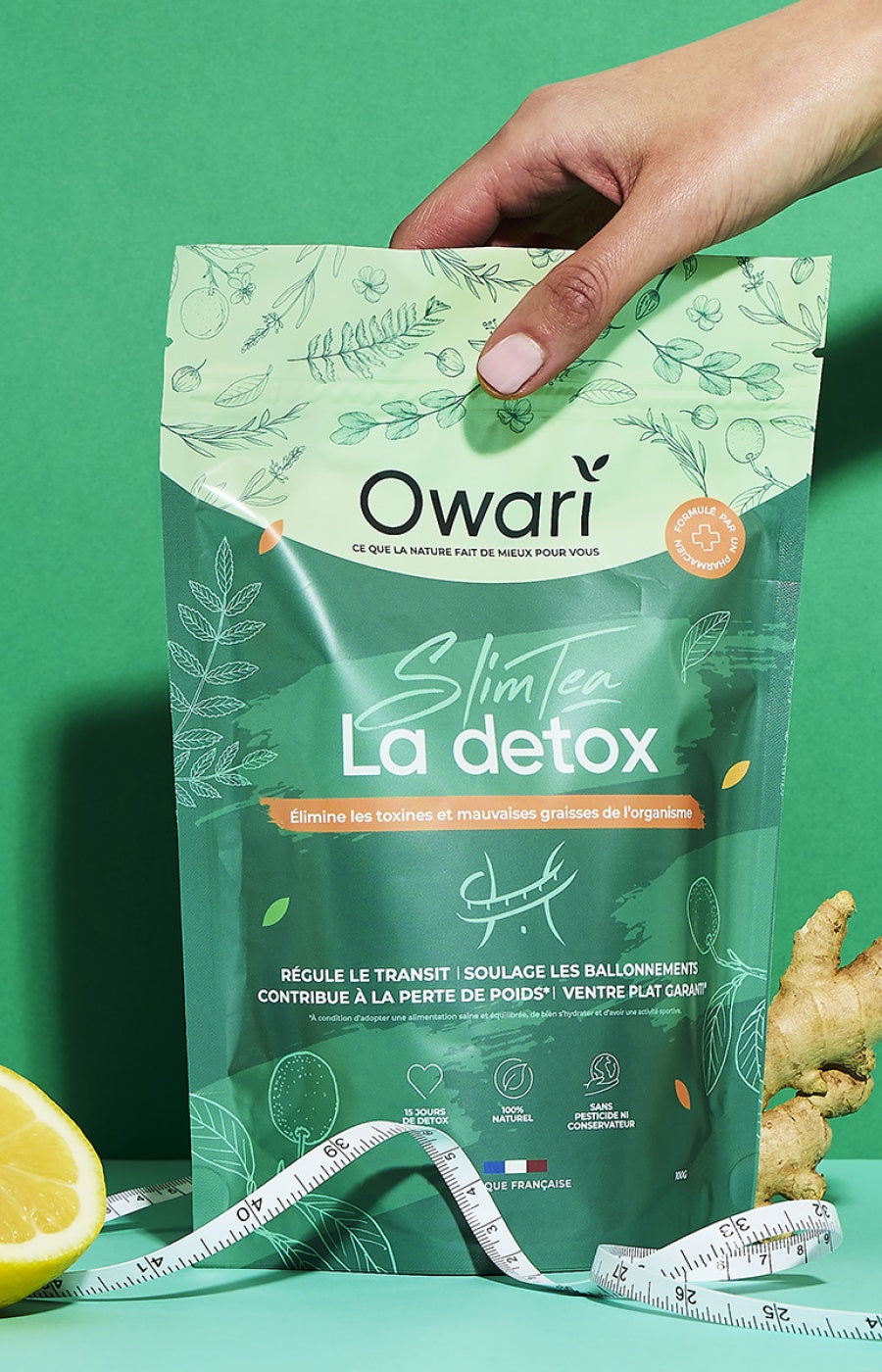 Infusion naturelle minceur & détox - Slim' Tea - 15 jours - Owari ...